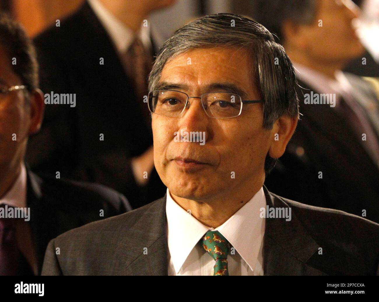 Asian Development Bank President Haruhiko Kuroda attends at a welcome ...