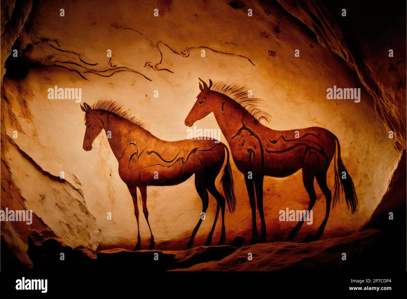 Paleolithic rock drawing hi-res stock photography and images - Alamy