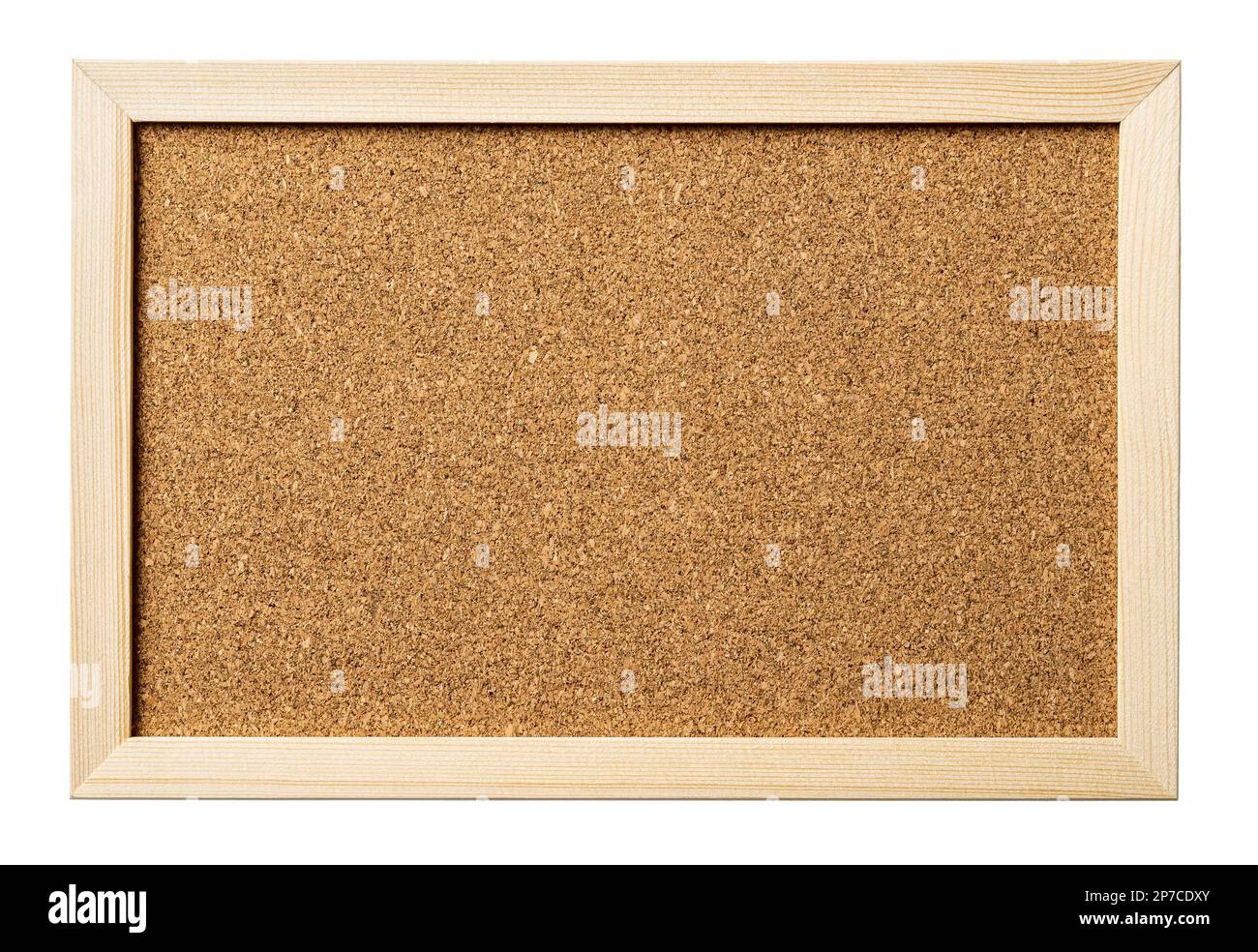 Simple wooden picture frame cutout. Cork board with pine wood frame ...