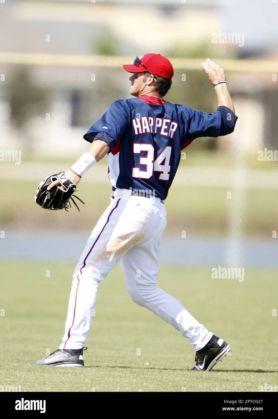 #1 pick in the MLB Draft 2010 Outfielder Bryce Harper of the Washington ...