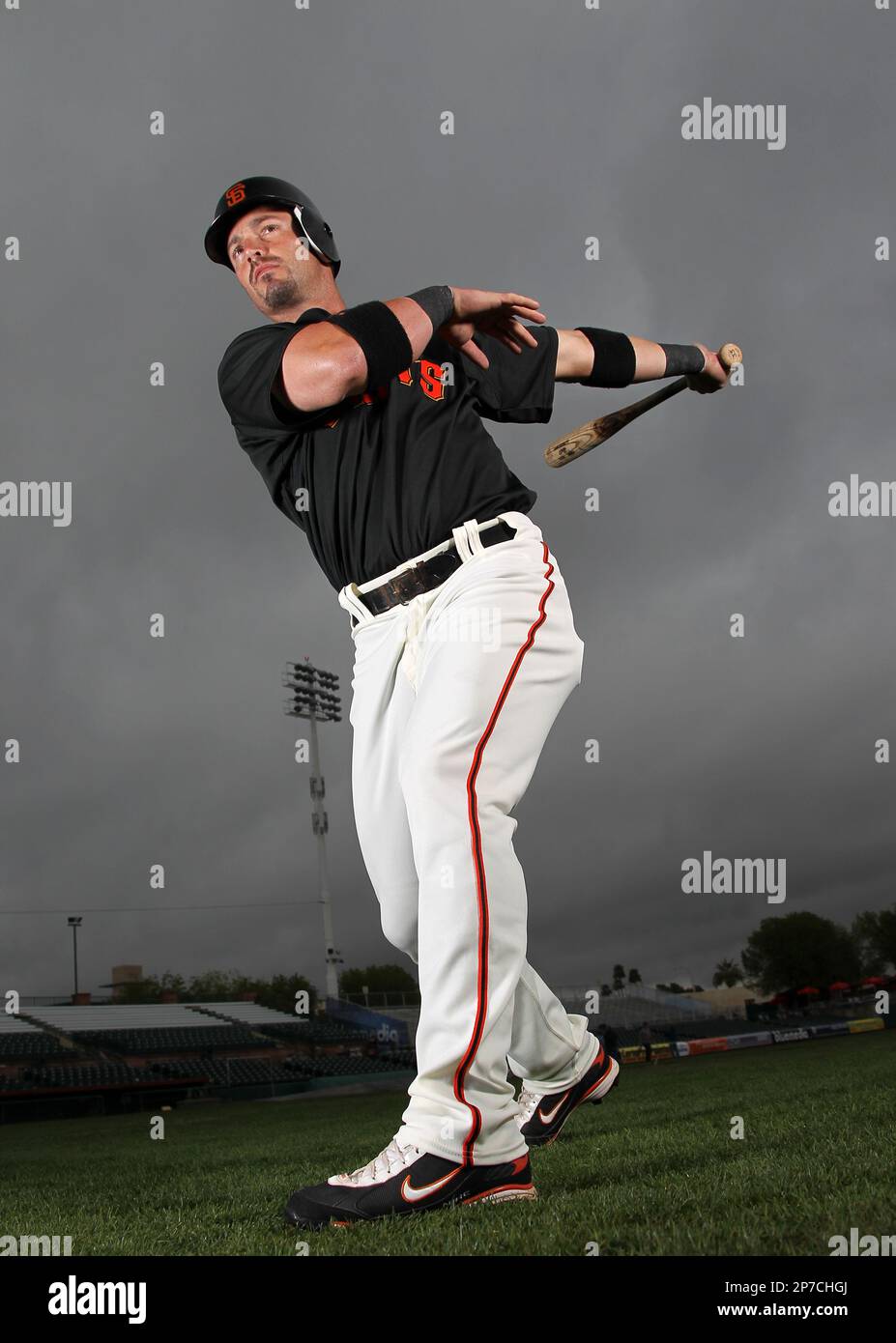Pitcher Aaron Rowand of the San Francisco Giants poses for a portrait ...
