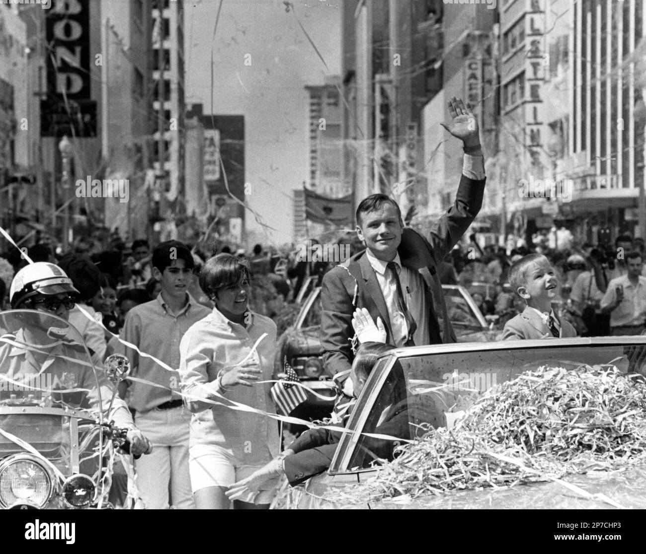 Apollo 11 Astronaut Neil Armstrong Ticker Tape Parade In Downtown