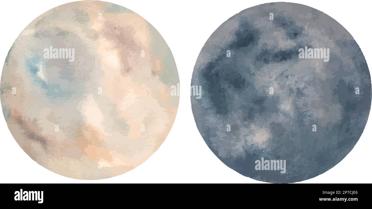 Planets realistic transparent set with planets isolated vector ...