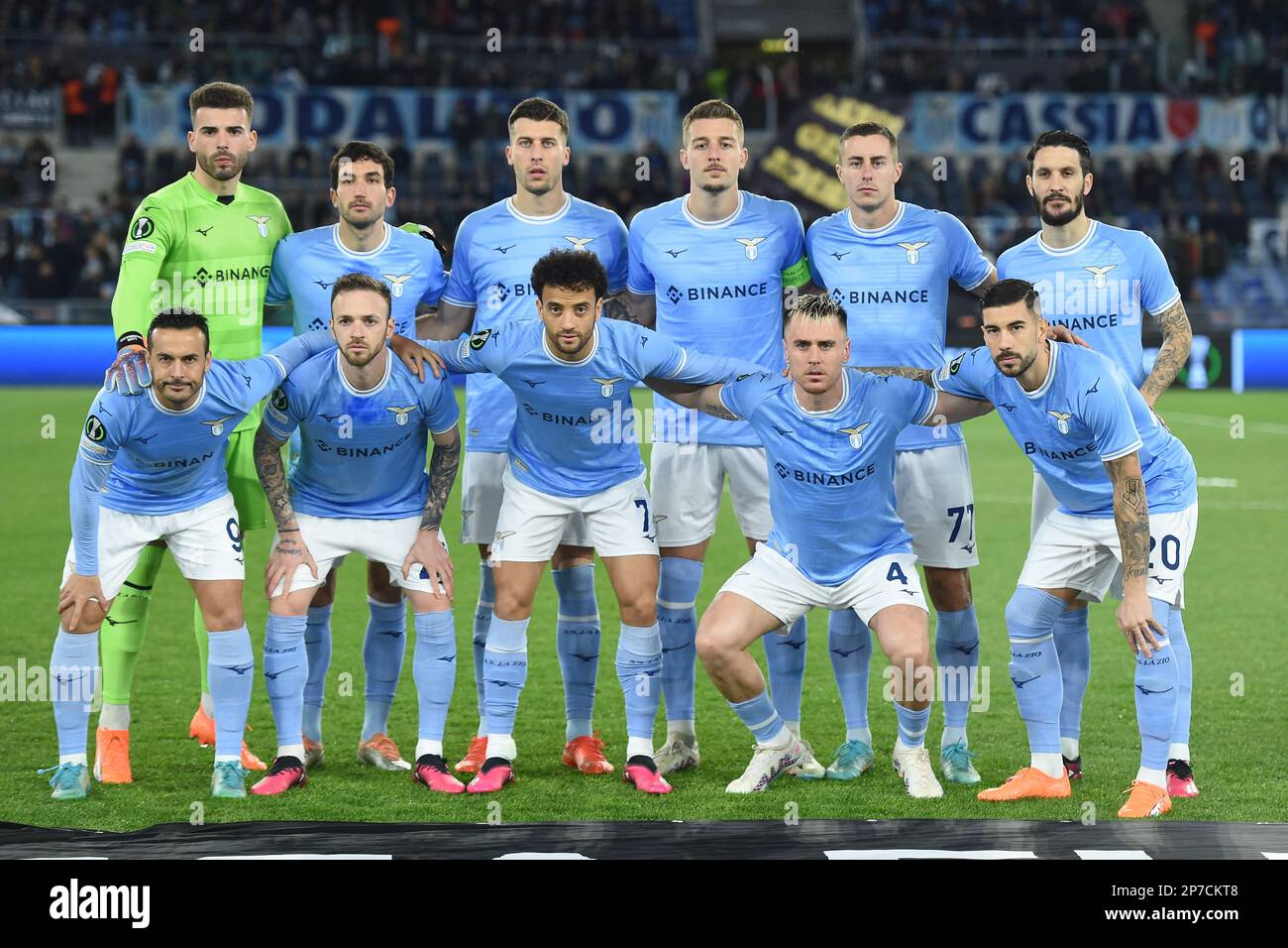 Rome olimpico stadium serie a uefa football soccer hi-res stock ...