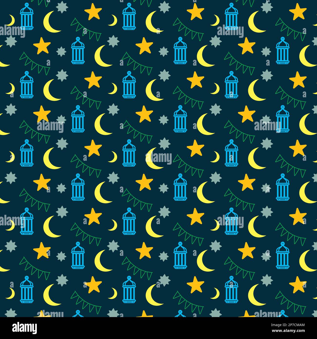 Islamic Ramadan month Seamless Pattern Stock Photo - Alamy