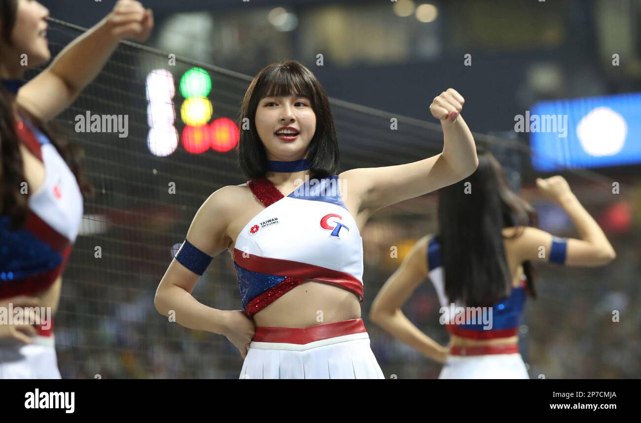 Chinese Taipei cheerleaders "Classic Girls" perform to root for their ...