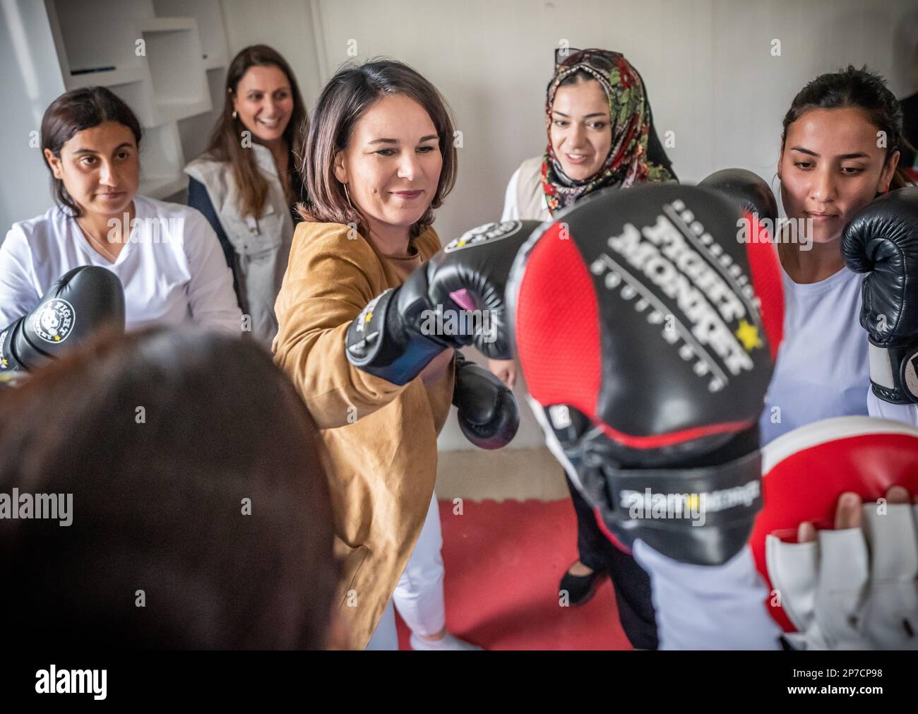 Qadiya, Iraq. 08th Mar, 2023. Annalena Baerbock (Bündnis90/Die Grünen ...