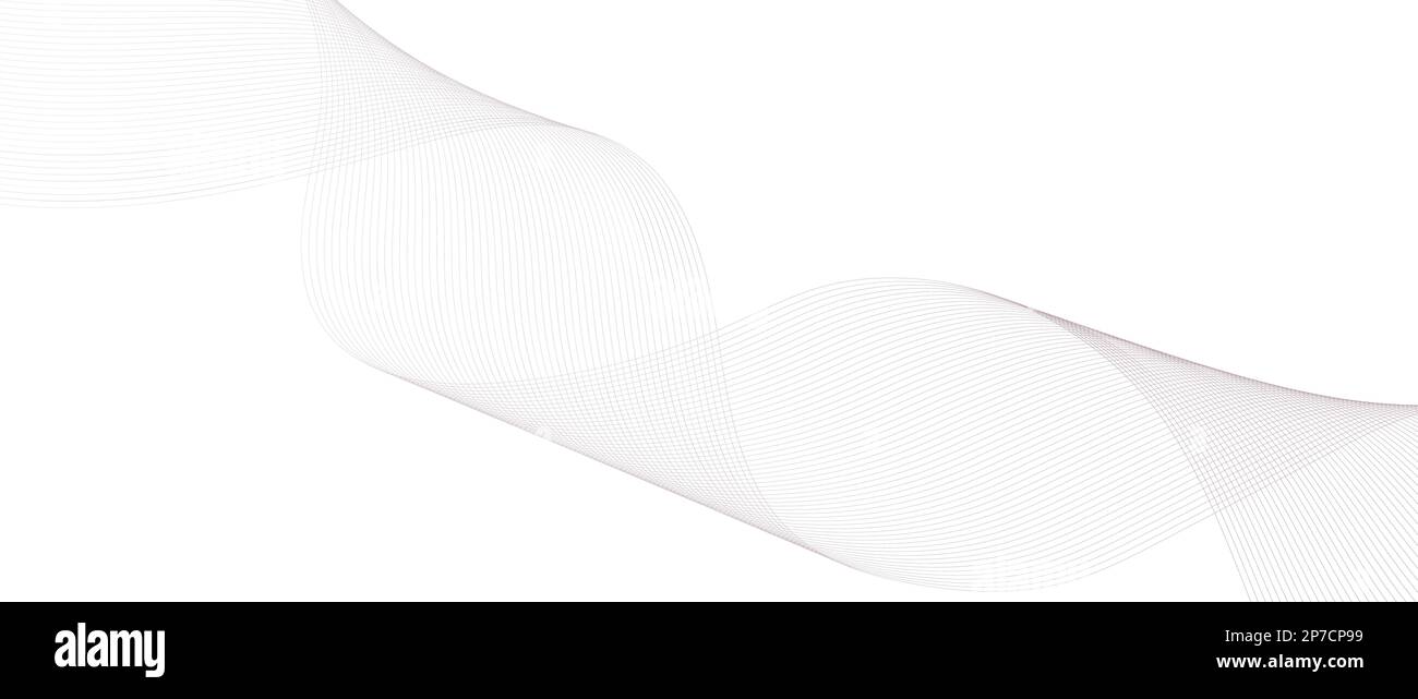 Wave line background with smooth shape. Beautiful wavy line on a white ...