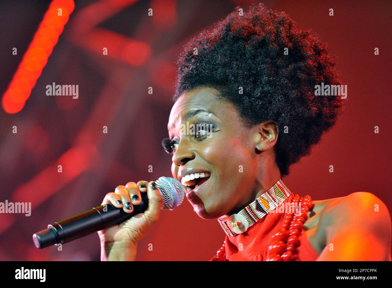 In this photo made available on Thursday, Oct. 28, 2010, singer Skye ...