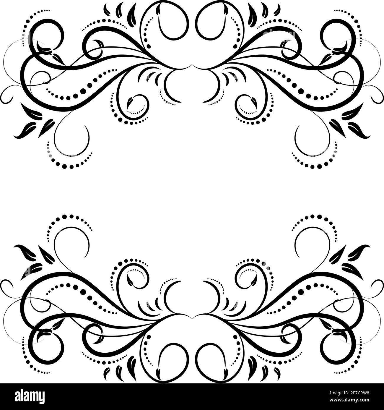 Luxurious frame decorated with flowers and leaves, exquisite background ...