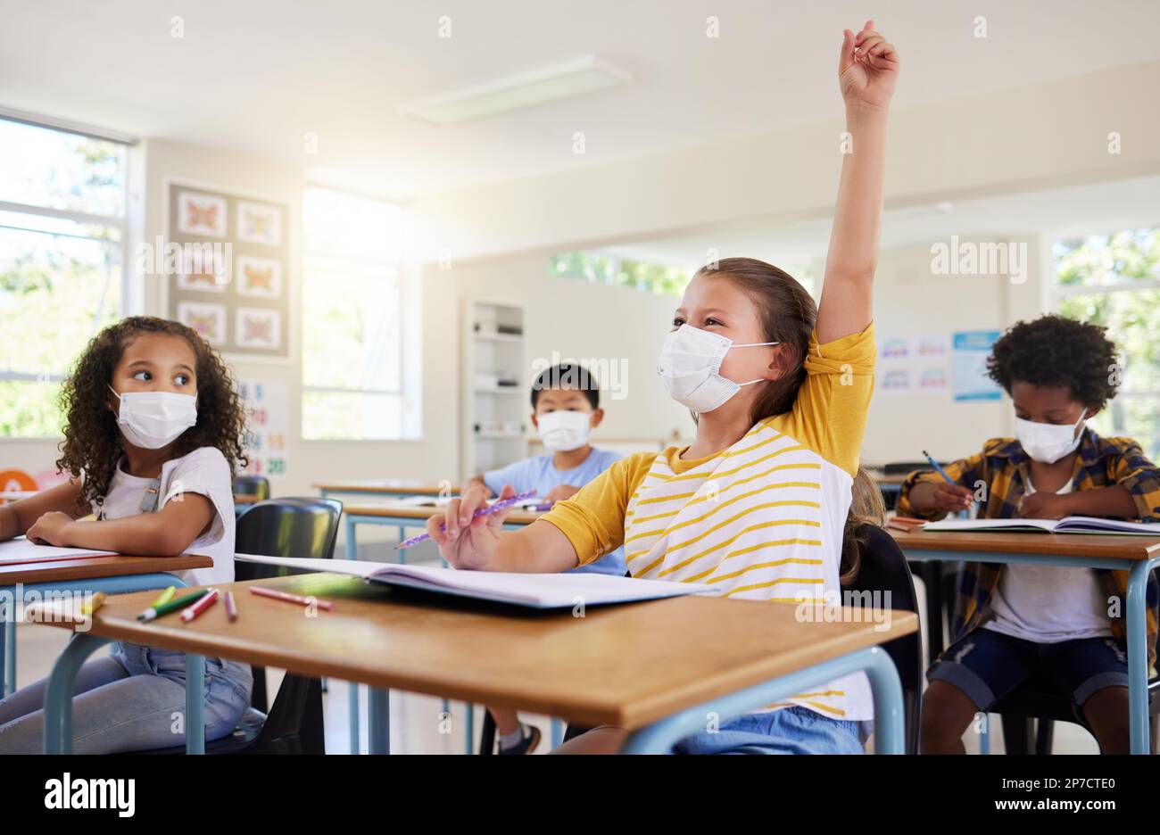 Learning, education and classroom in covid pandemic with students ...