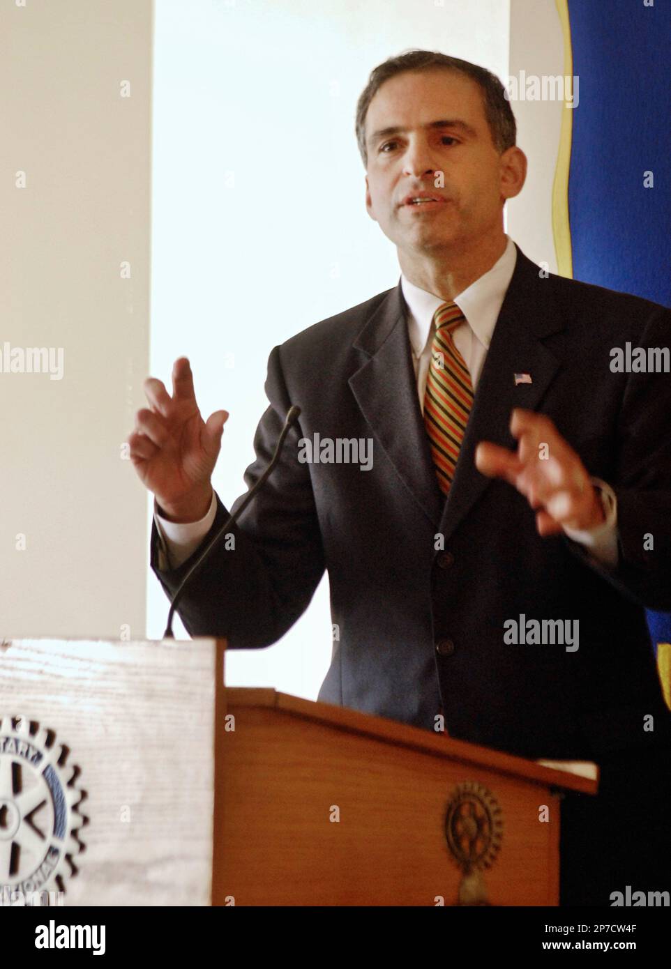 U.S. Rep. Michael Arcuri, D-Utica, talks Friday, Oct. 22, 2010, to ...
