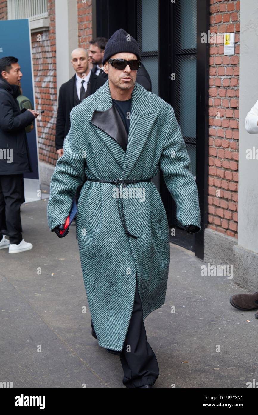 MILAN, ITALY - FEBRUARY 22, 2023: Alex Badia before Fendi fashion show ...