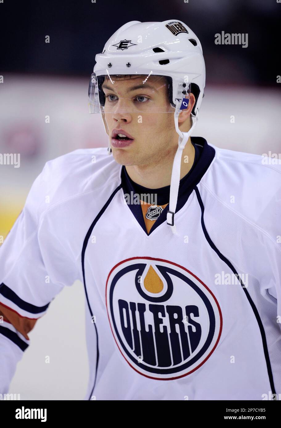 NHL player profile photo on Edmonton Oilers' Taylor Hall during a ...