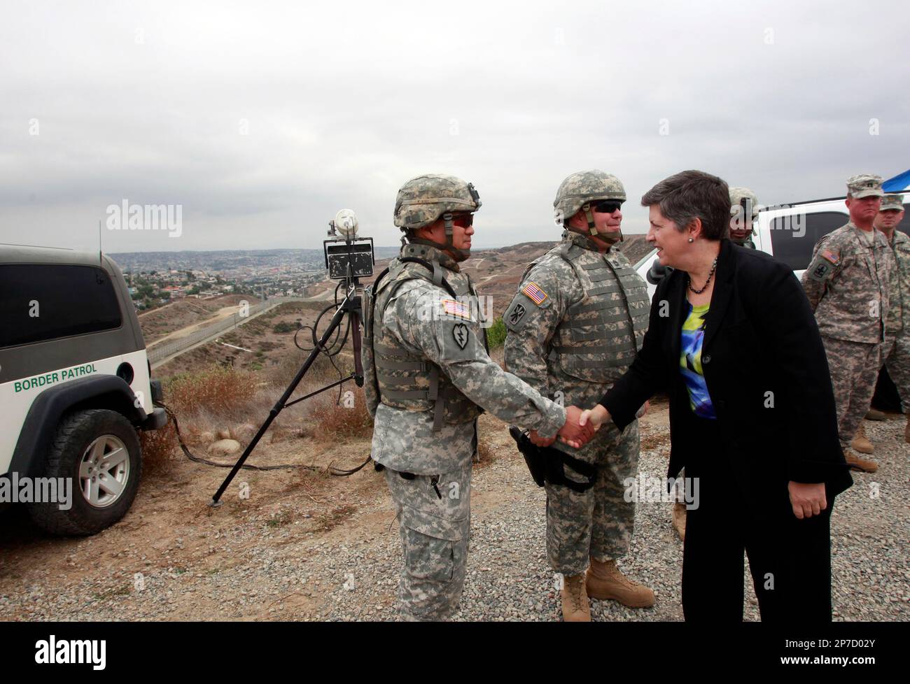 Secretary of Homeland Security Janet Napolitano visits with California ...