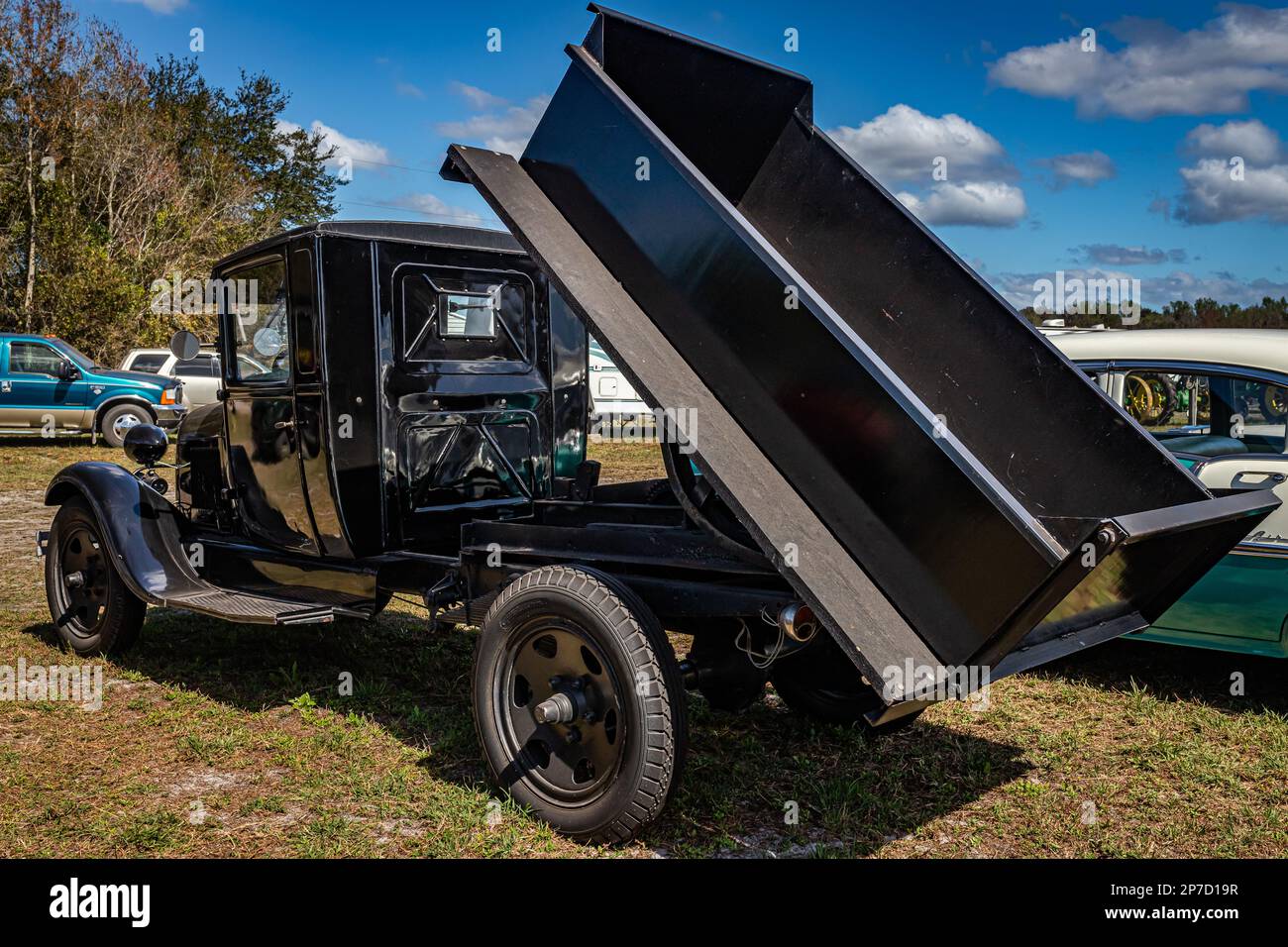 Fort Meade, FL - February 24, 2022: High perspective rear corner view ...
