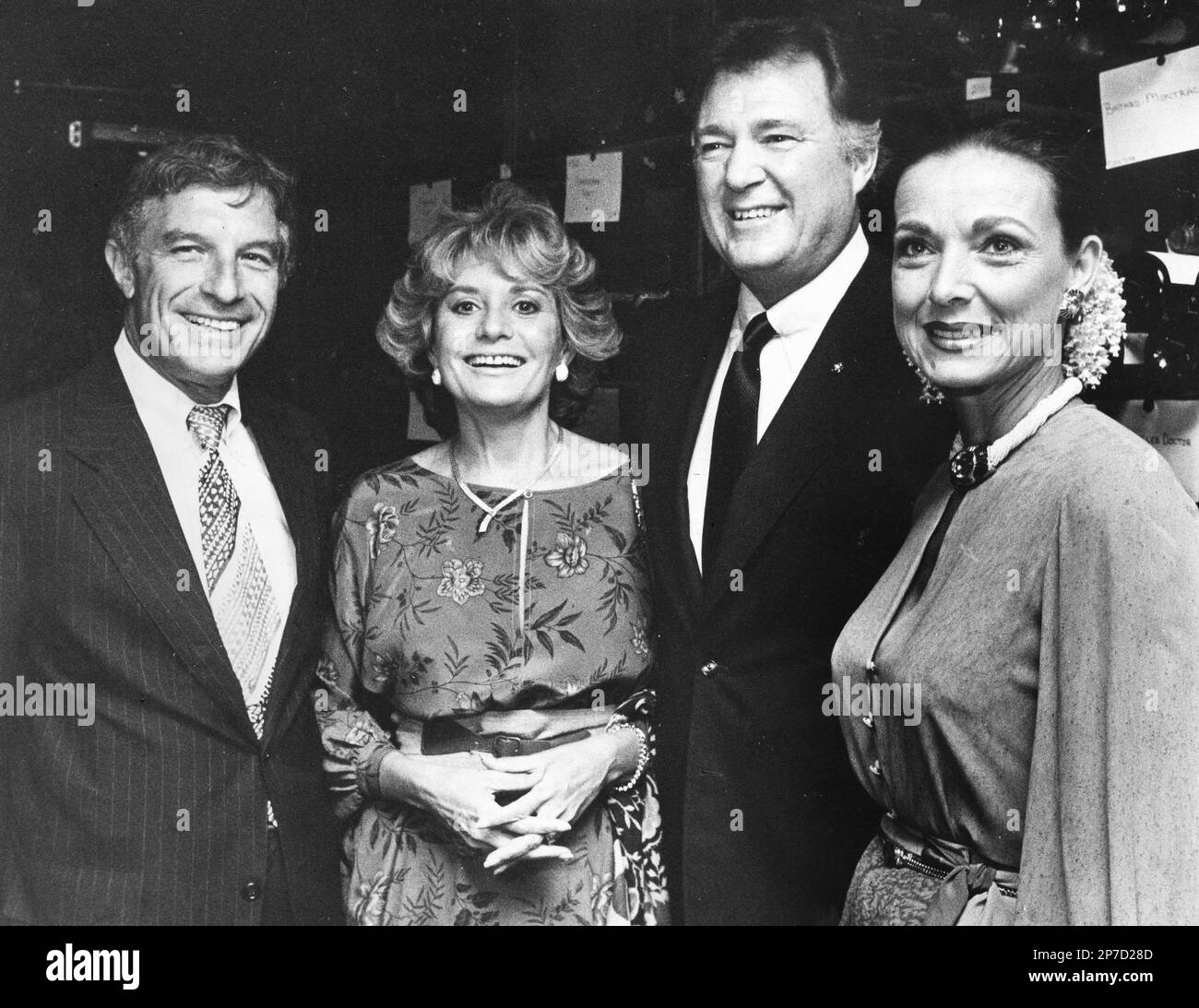 05/23/1982 - At a party in Tony's wine cellar for ABC's Barbara Walters ...