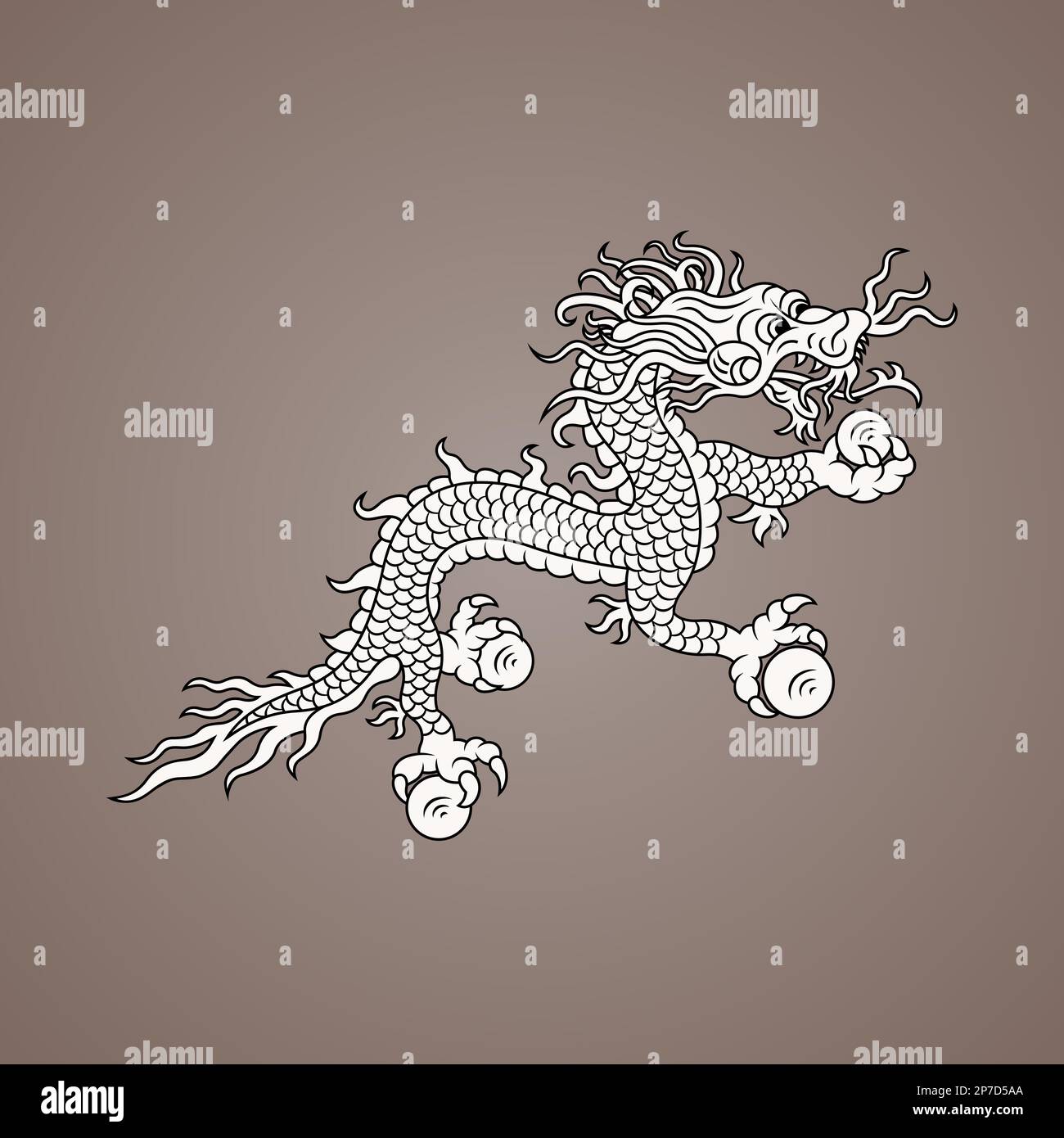Loong Stock Vector Images - Alamy