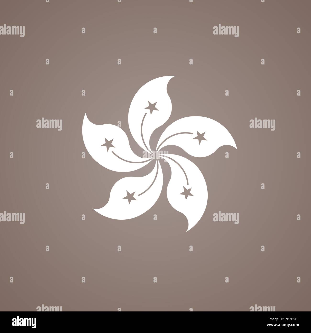Bauhinia blakeana flower - symbol from the flag of Hong Kong Stock ...