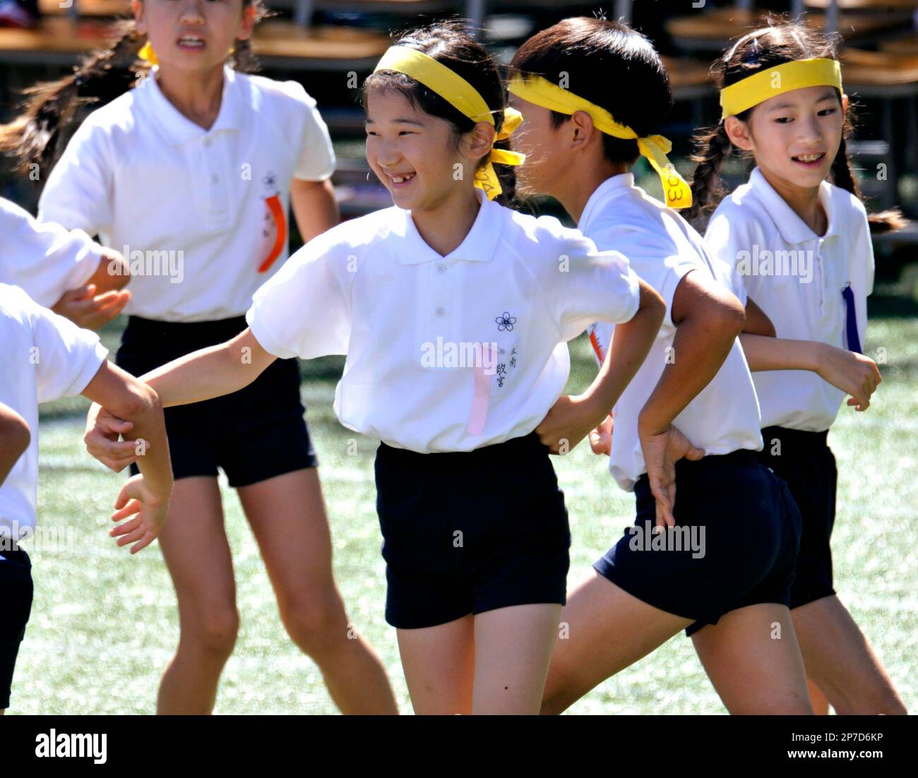 Japanese Princess Aiko, center, daughter of Crown Prince Naruhito and ...