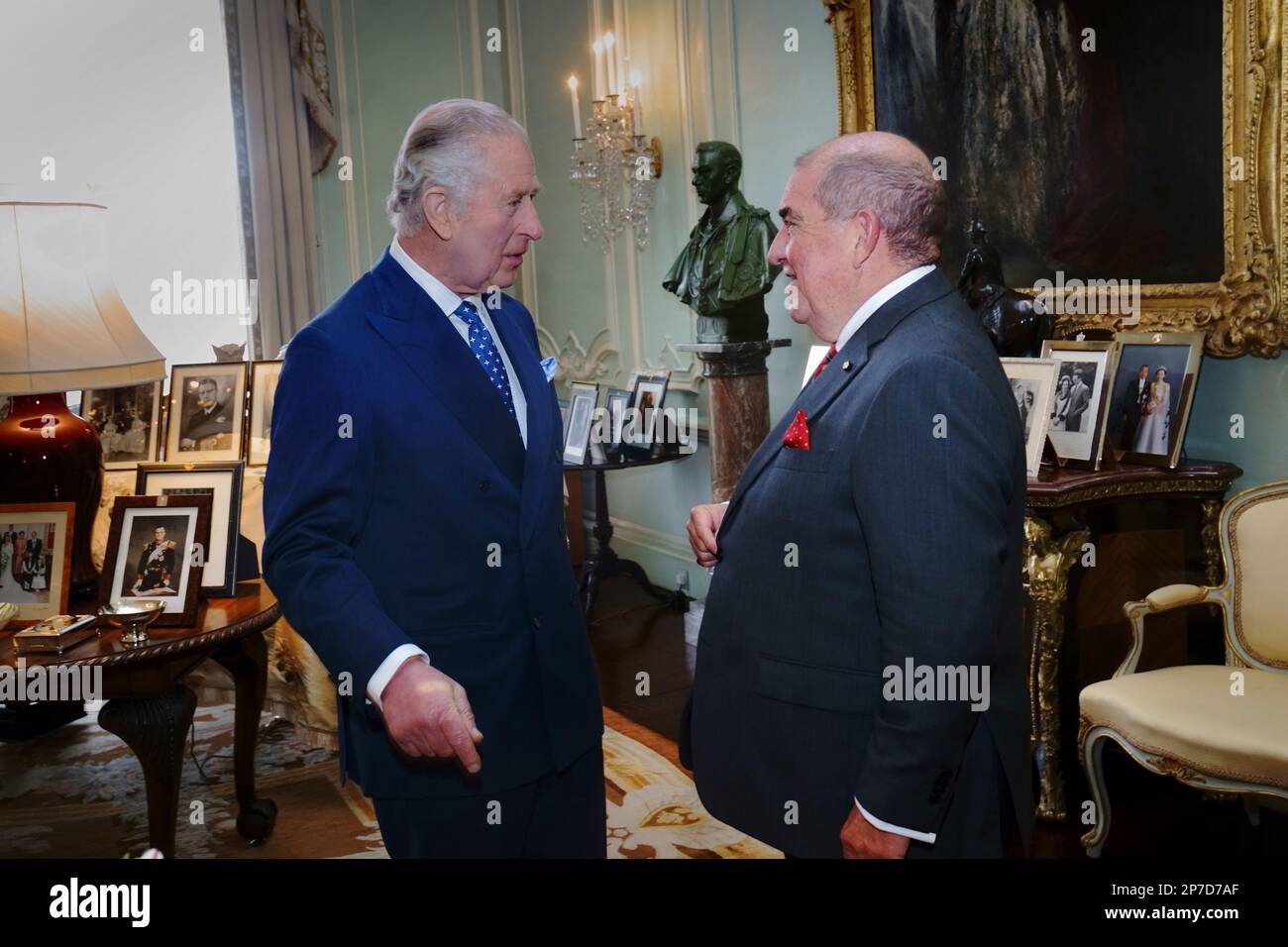 King Charles III receives Professor Mark Compton (Lord Prior, Order of ...