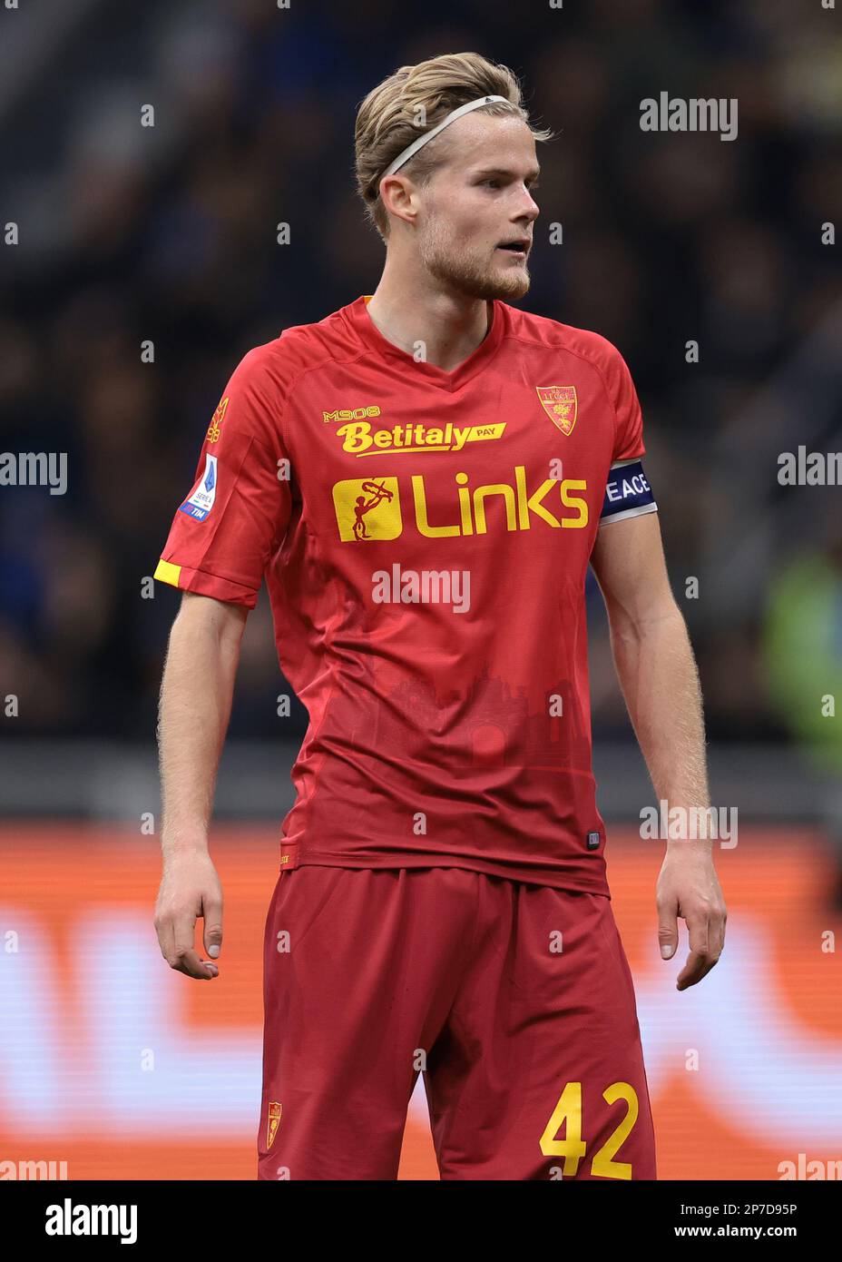 Milan, Italy, 5th March 2023. Morten Hjulmand of US Lecce looks on ...