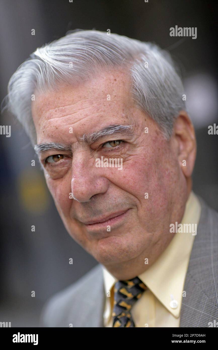This May 5, 2006 file photo shows Peruvian author Mario Vargas Llosa in ...