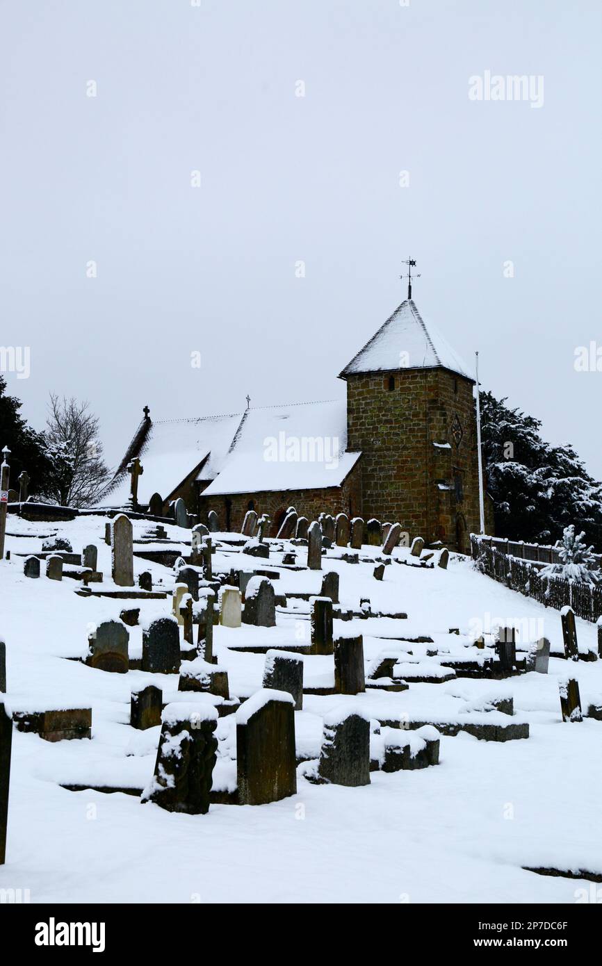 March 8th, 2023. Bidborough, Kent. St Lawrence church and churchyard ...