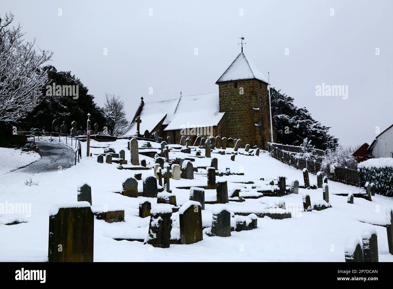 March 8th, 2023. Bidborough, Kent. St Lawrence church and churchyard ...