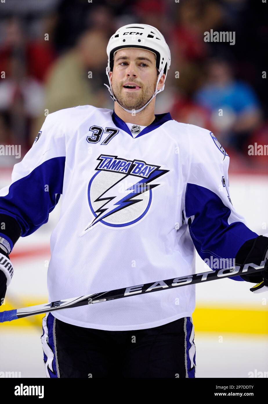 NHL player profile photo on Tampa Bay Lightnings' Chris Durno during a ...