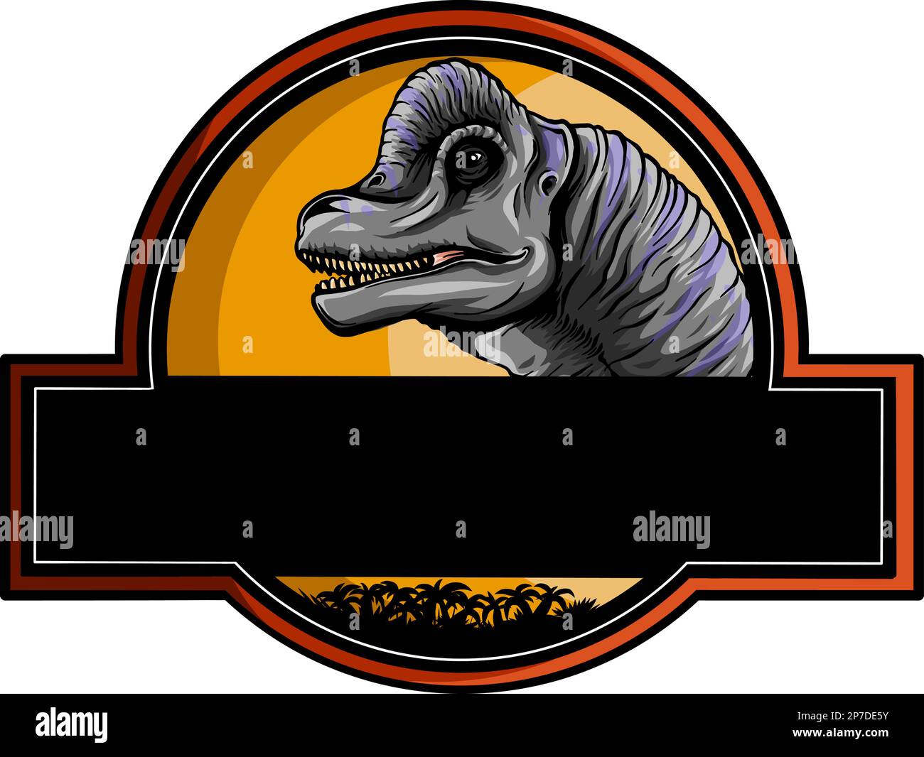 illustration of brachiosaurus Dinosaurs logo vector Stock Vector Image ...