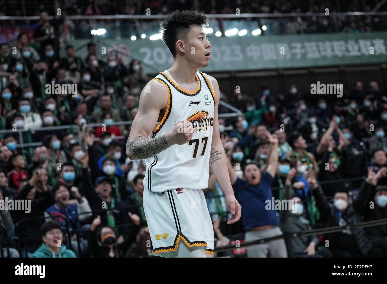 Shenyang. 8th Mar, 2023. Zhang Zhenlin of Liaoning Flying Leopards ...