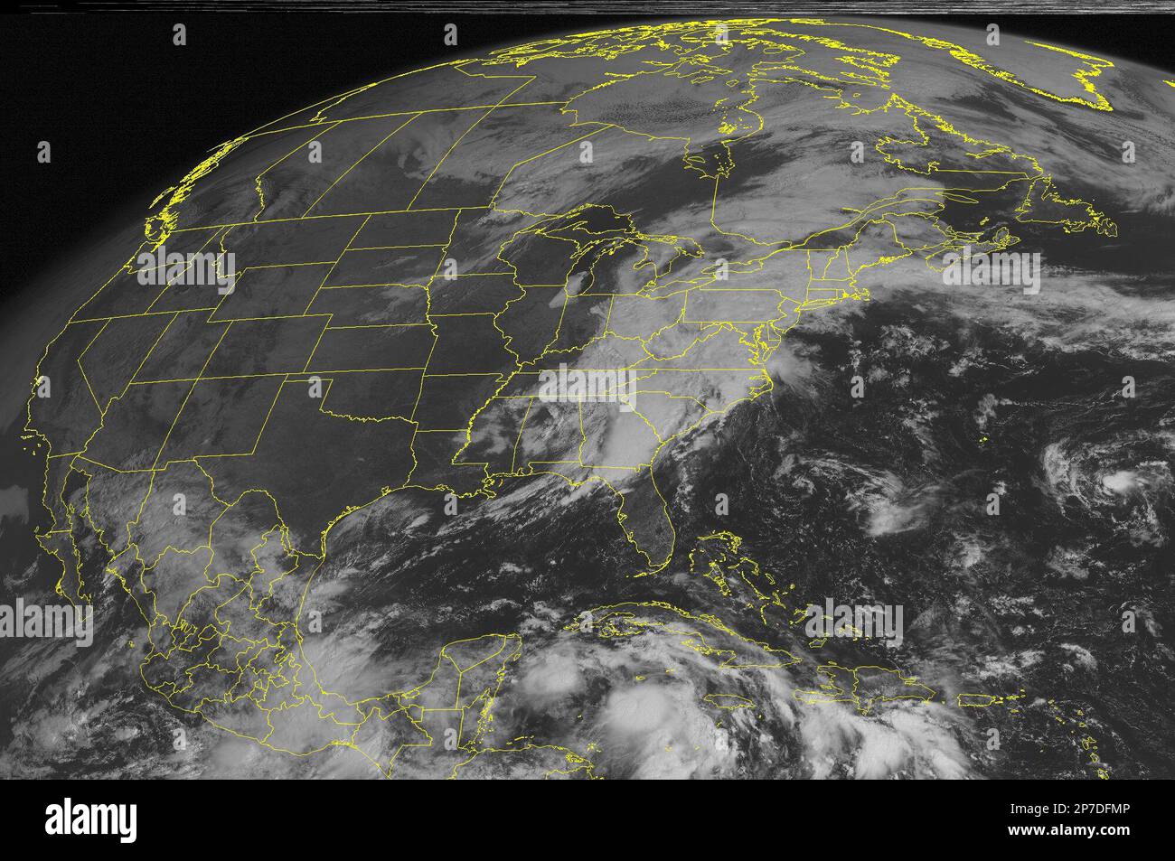 This NOAA satellite image taken Monday, September 27, 2010 at 10:45 AM ...