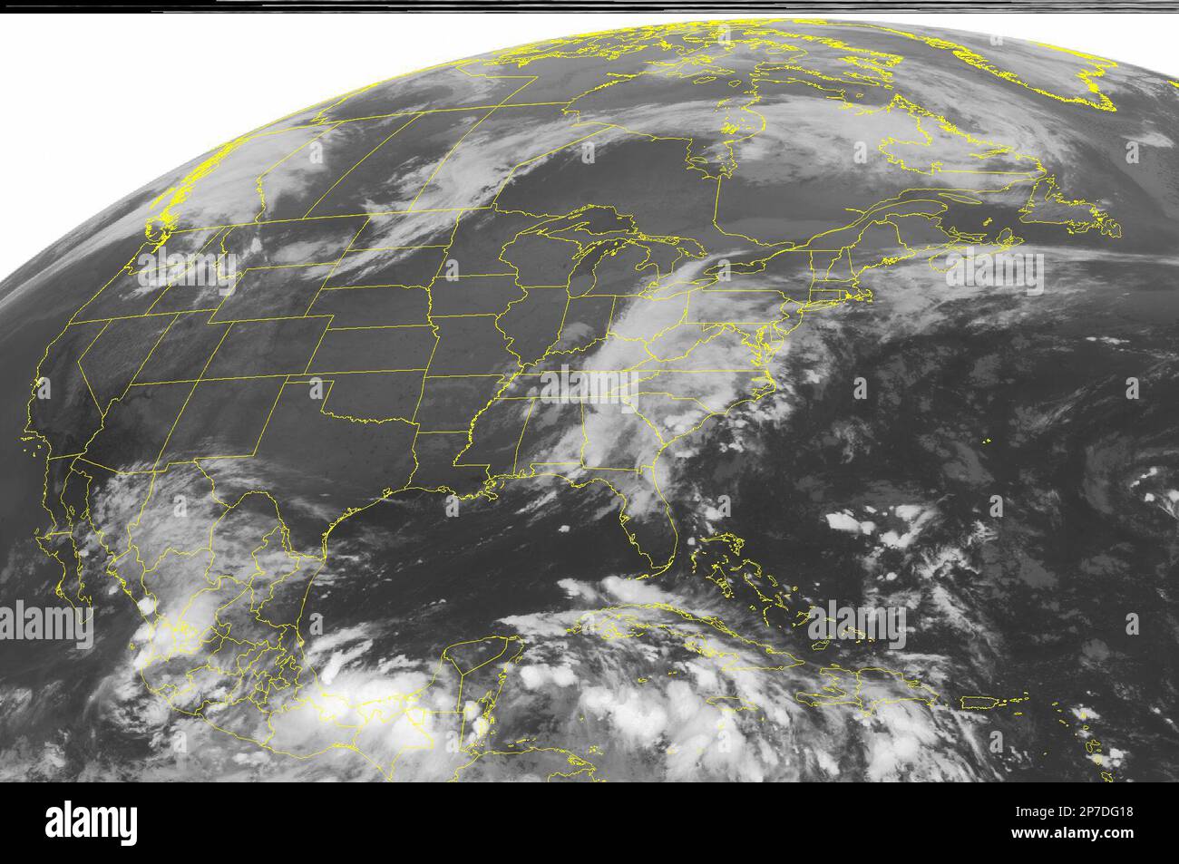 This NOAA satellite image taken Monday, Sept. 27, 2010 at 1:45 a.m. EDT ...