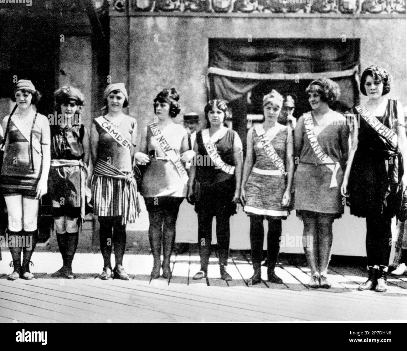 FILE- This September 1921 file photo shows contestants in the first ...