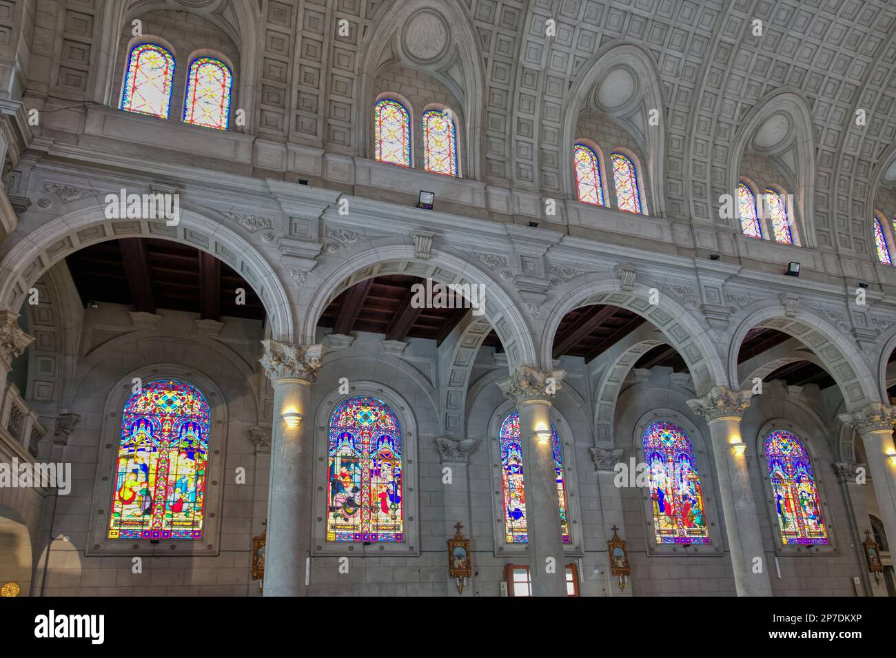 Miracle Virgin Church, Stained glass windows, Miraflores, Lima, Peru ...