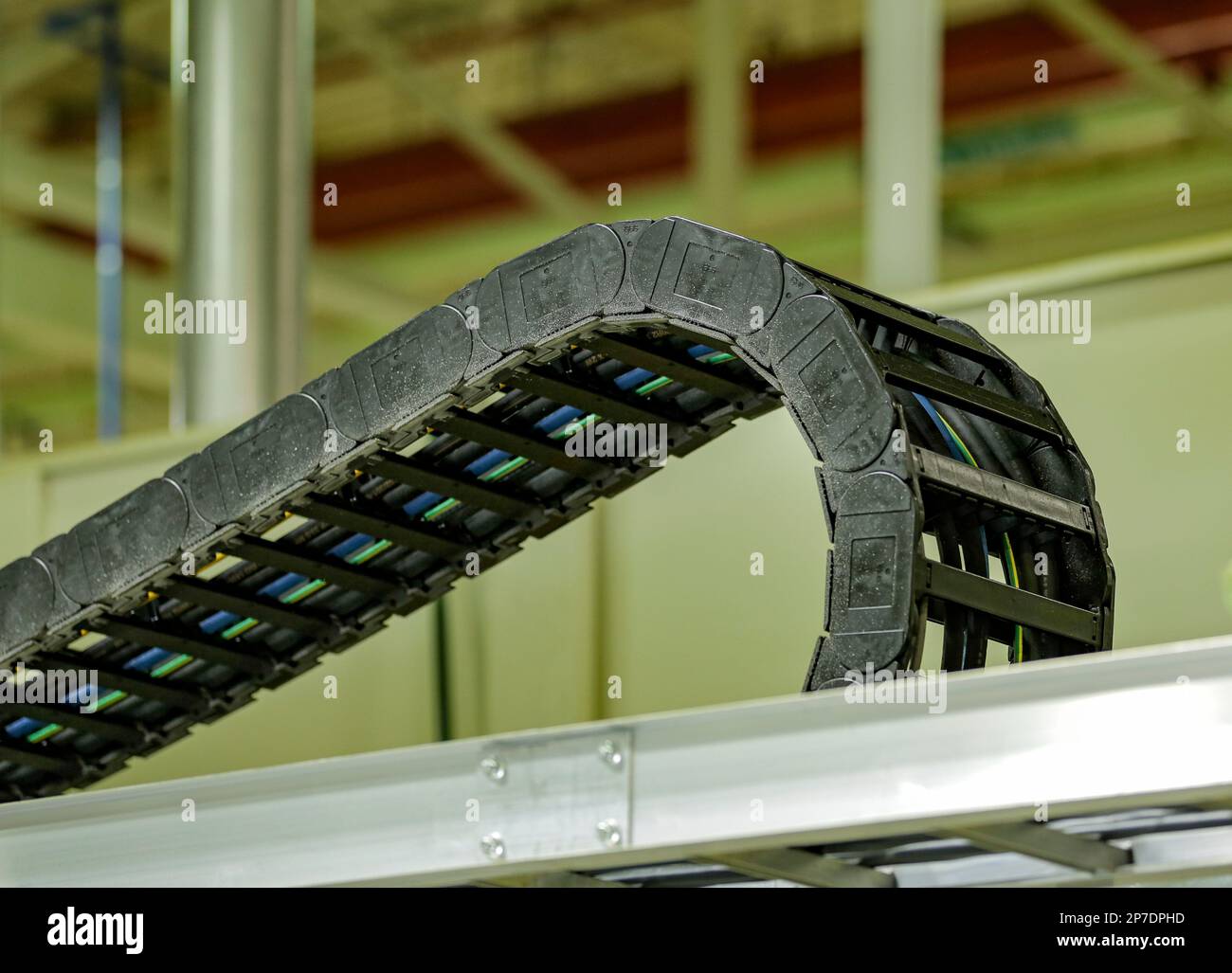 Factory infrastructure of wiring and plumbing Stock Photo - Alamy