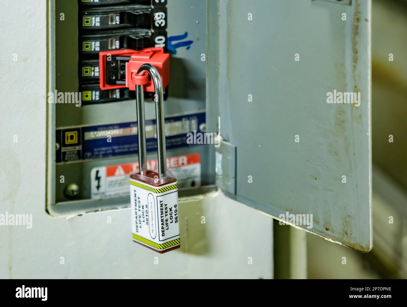 Security features in modern factories Stock Photo - Alamy