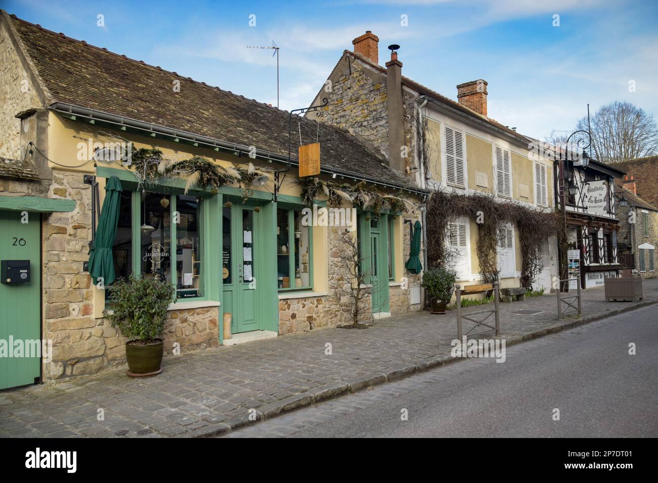 BARBIZON - FRANCE - MARCH 2023: View on the french village of Barbizon ...