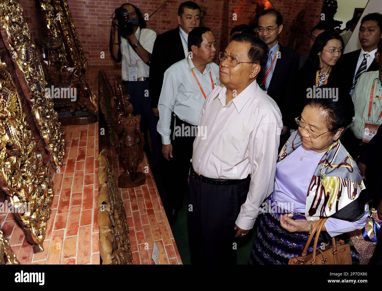 Than Shwe, chairman of the Myanmar State Peace and Development Council ...