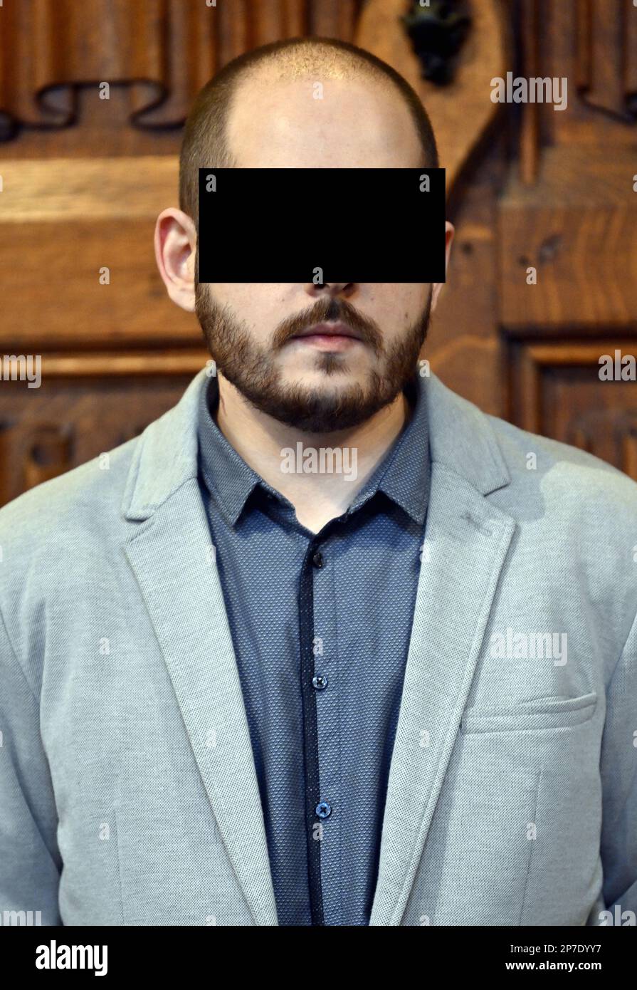 The accused Steven Disalvo pictured during the jury constitution ...