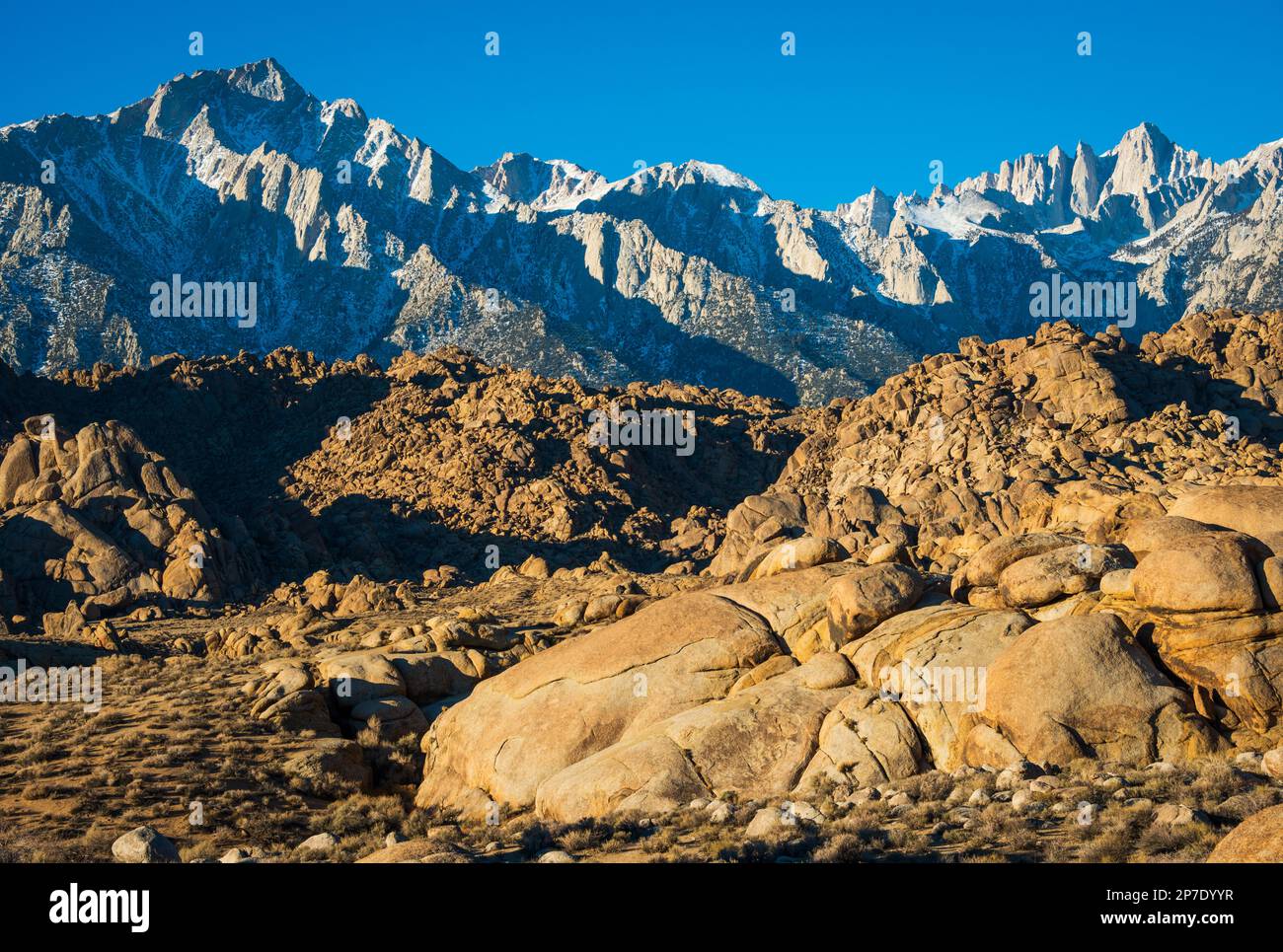 Jagged Landscape of the Alabama Hills in California Stock Photo - Alamy