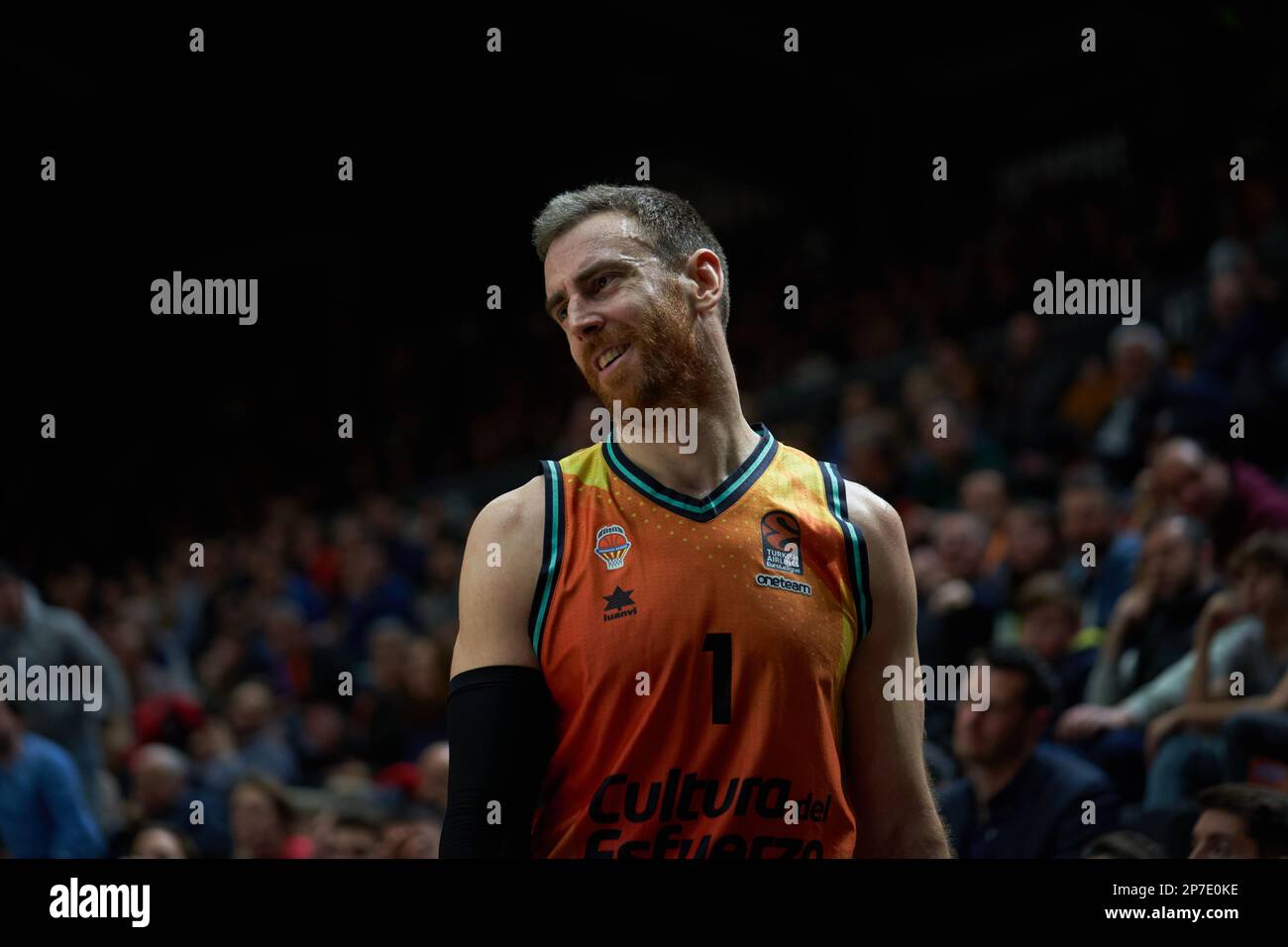 Victor Claver Of Valencia Basket In Action During The Turkish Airlines
