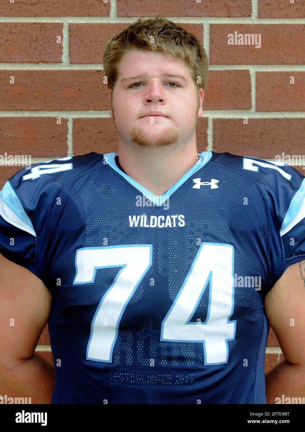 In this photo taken Aug. 14, 2010, Brey Cook, an outside linebacker at ...