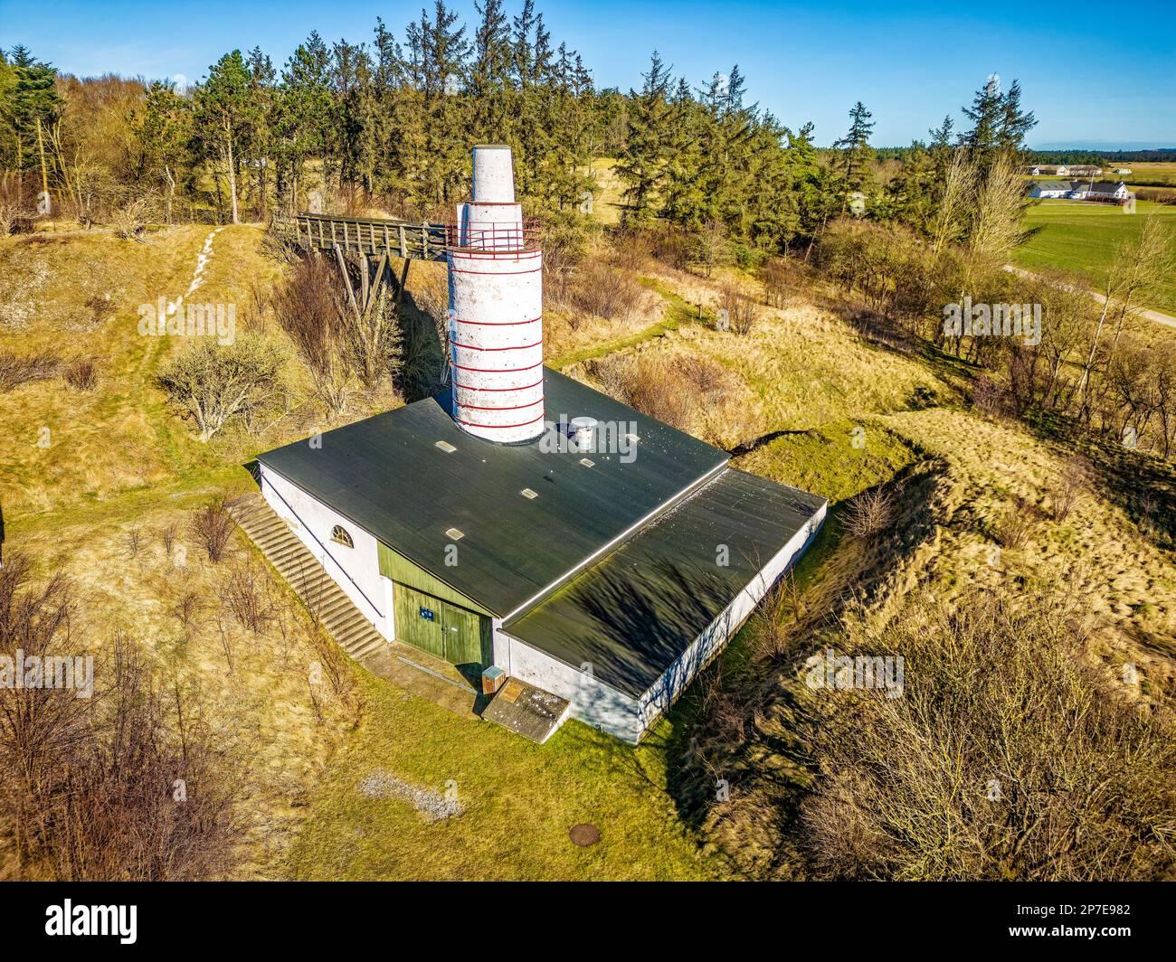 Lime burning owen museum iin Klim Thy Northern Dennmark Stock Photo - Alamy