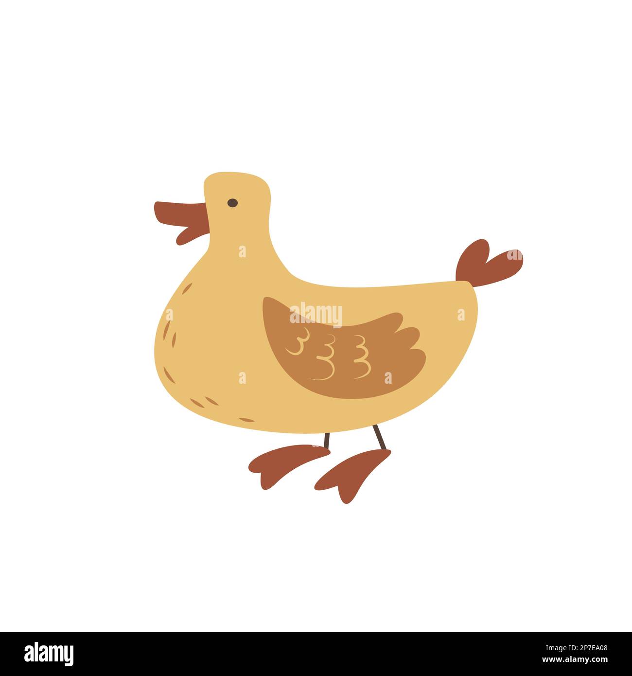 Cute Cartoon Farm Duck