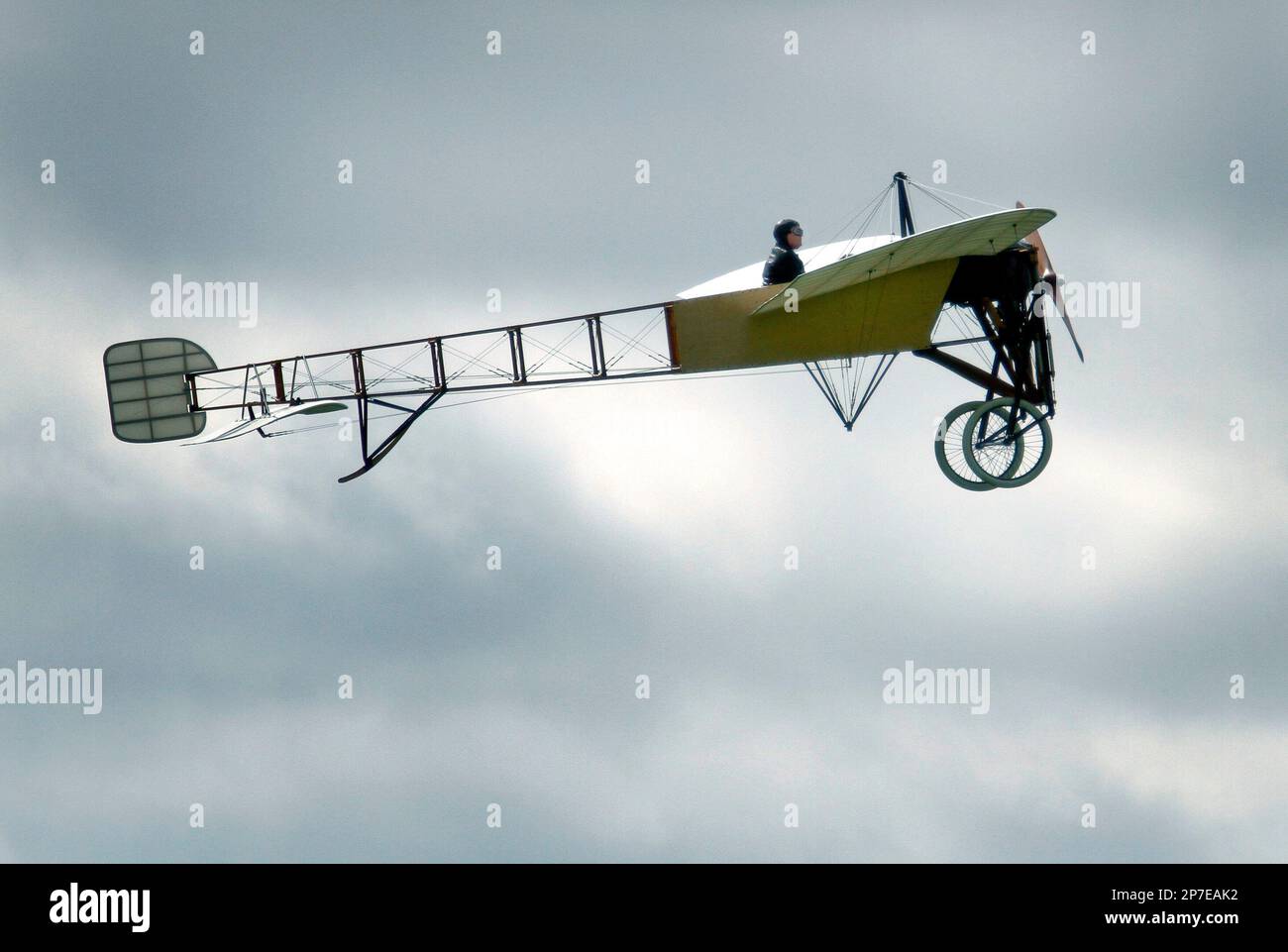 Swedish pilot Mikael Carlson comes in for landing in a a restored ...