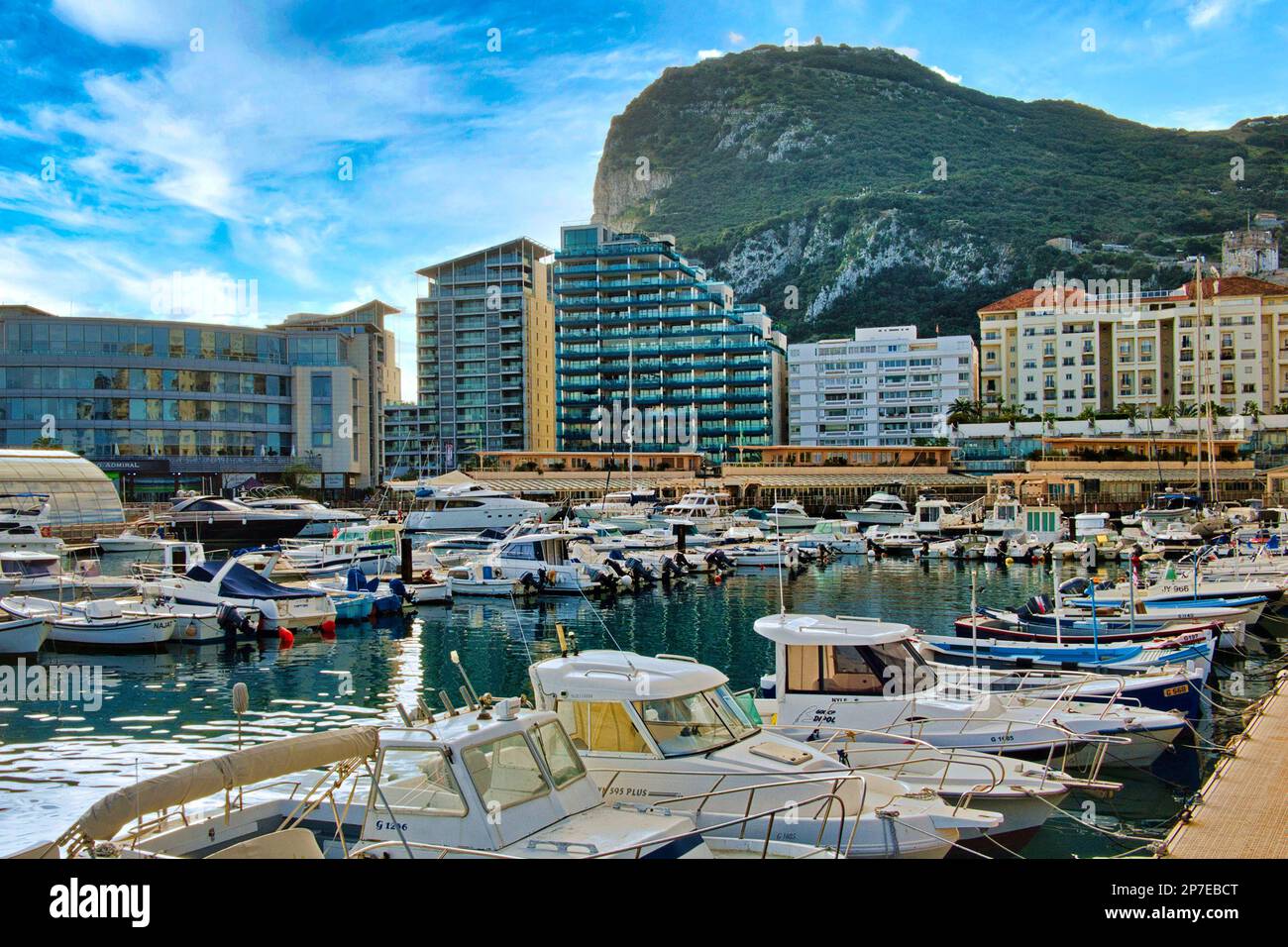The Ocean Village Marina Gibraltar Stock Photo - Alamy