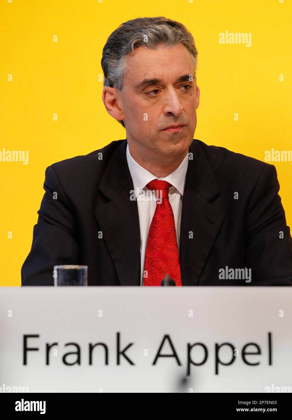 Der Vorstandsvorsitzende der Deutschen Post DHL, Frank Appel ...