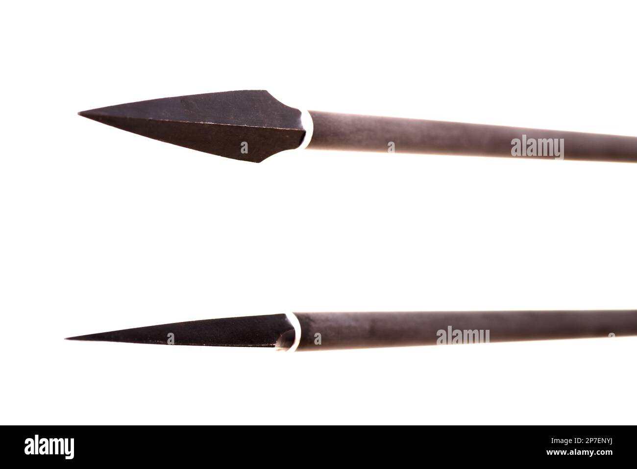 Hunting Arrow point isolated over a white background Stock Photo - Alamy